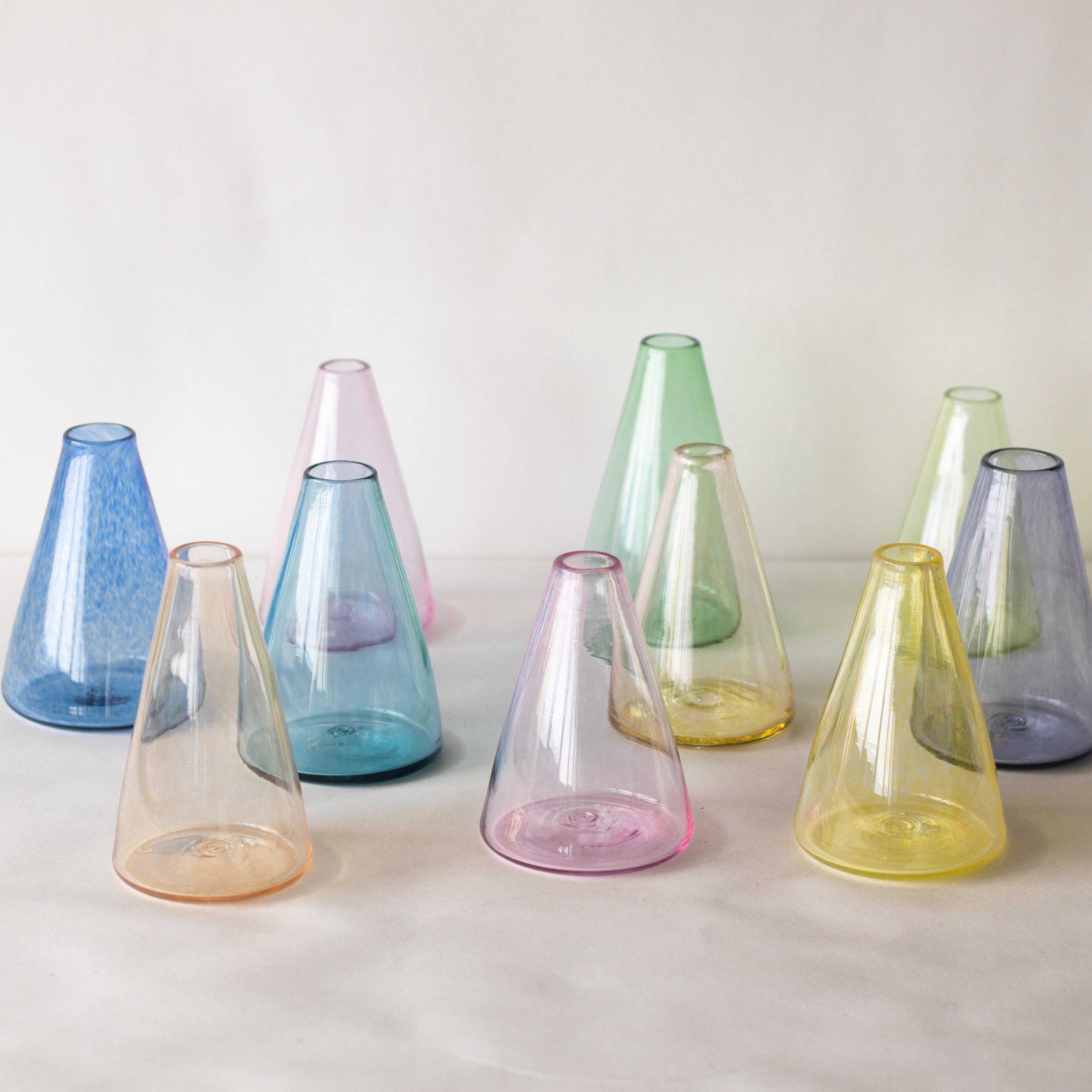 Monmouth Glass Candy Conical Vases – My Sanctuary NZ & AU