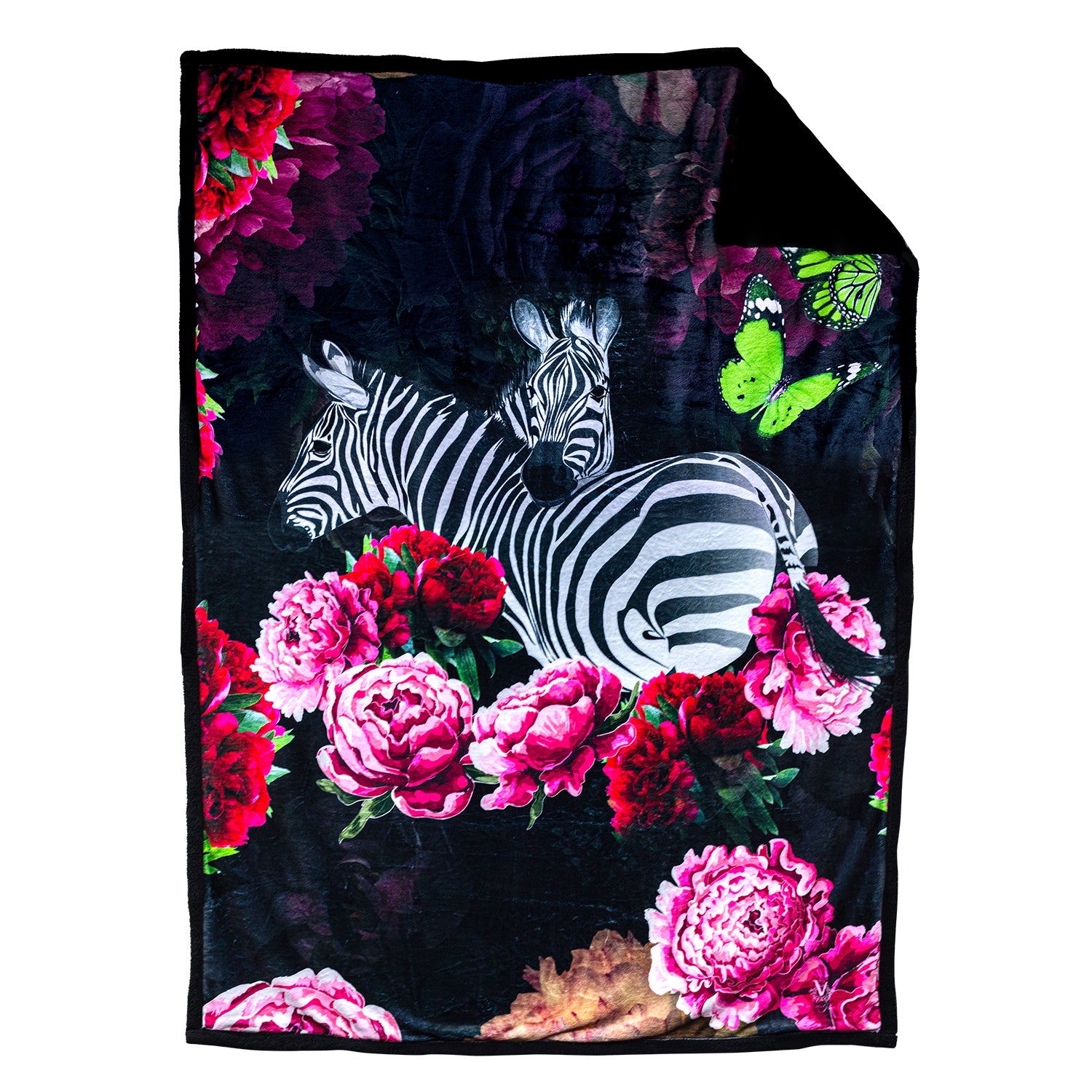Zebra Rose Sherpa Blanket - Victoria Jane – My Sanctuary NZ & AU
